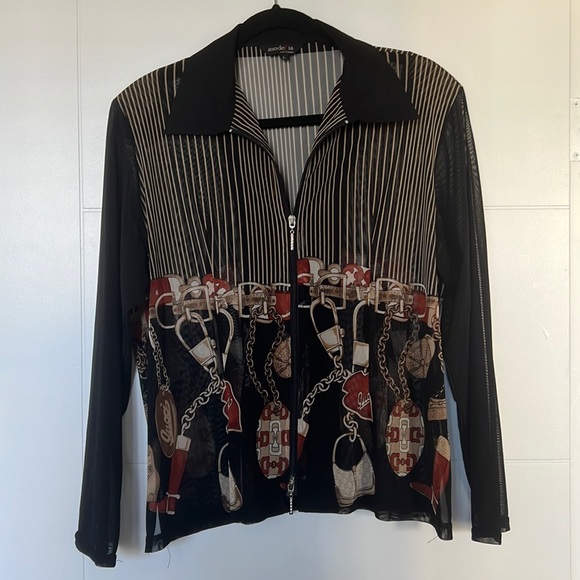 Modelia | Tops | Modelia Tank And Sheer Jacket Size Large | Poshmark